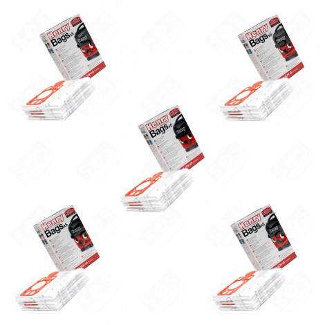 Lot de 5 Boîtes de 5 sacs NUMATIC, HENRY NVM1CH, NVM-1CH